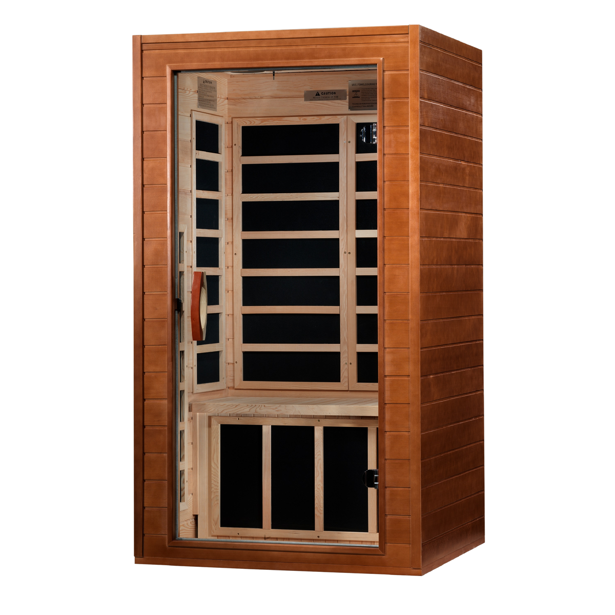 Dynamic Saunas Avila 1-2 Person Low EMF Infrared Sauna DYN-6103-01 ...