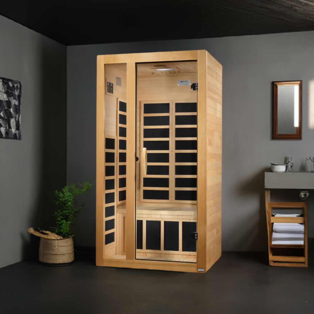 Dynamic Saunas Gracia 1-2 Person Low EMF Infrared Sauna DYN-6119-01 ...